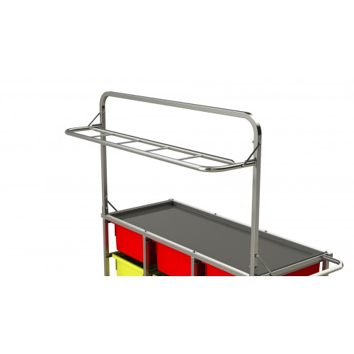 Laundry Cart - 18 Tray Stainless Steel